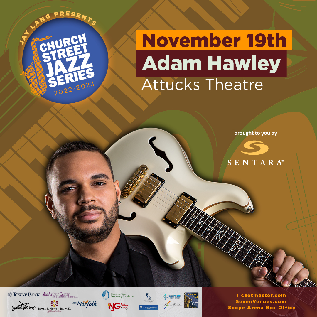 Next Saturday Night! Adam Hawley Live in Concert at The Attucks Theatre!
