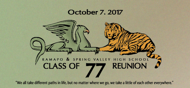 Ramapo and Spring Valley Class of 1977 40th Reunion Information