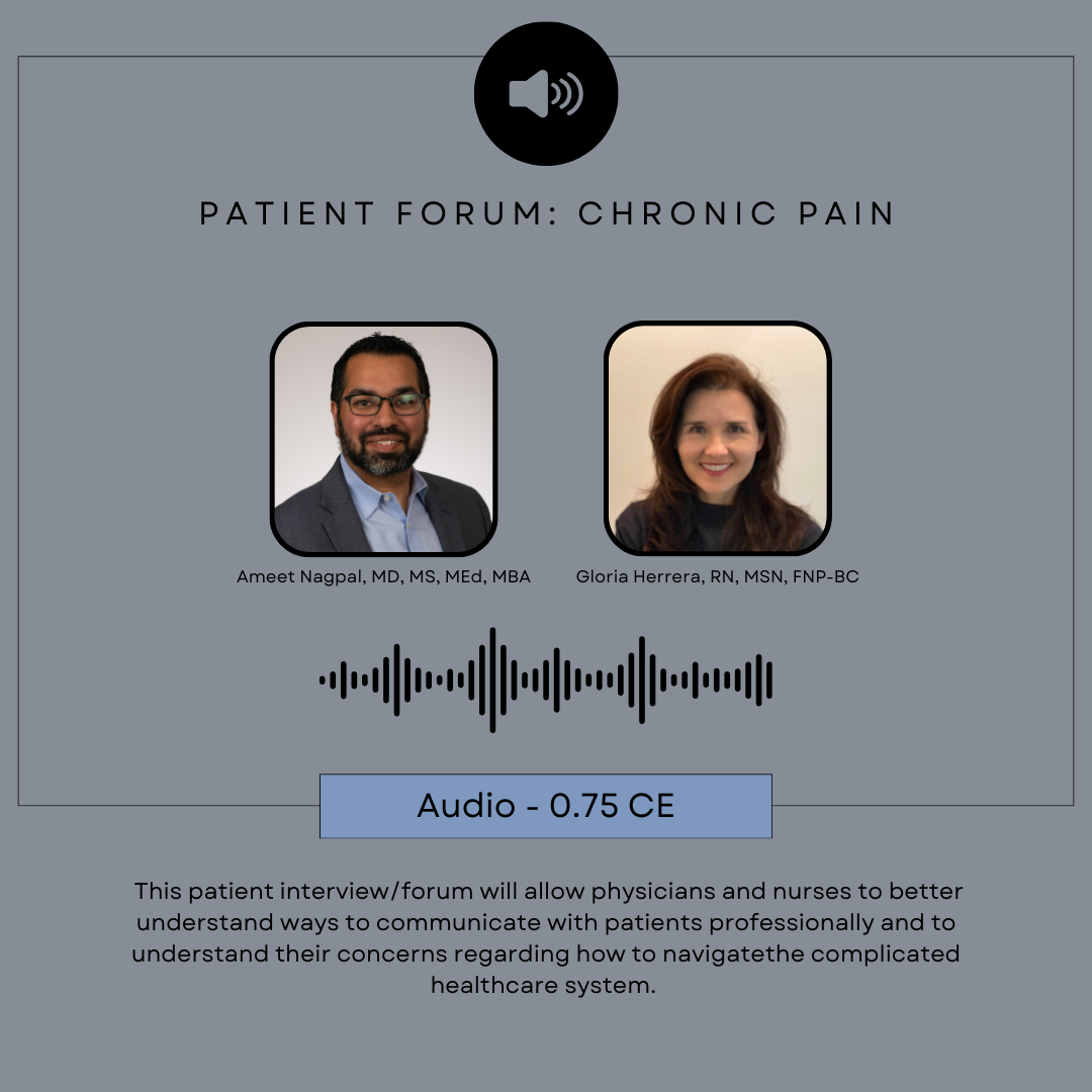 Dannemiller Patient Forum: Chronic Pain 0.75 CE