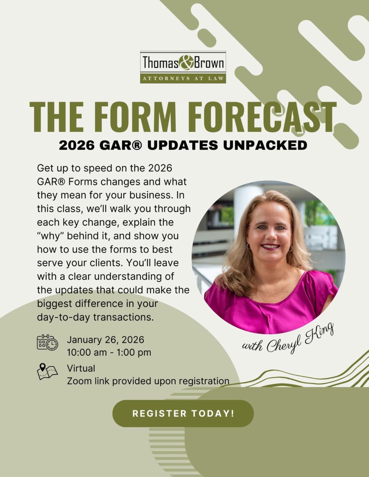 The Form Forecast: 2026 GAR Updates Unpacked