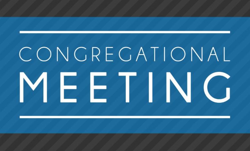Congregational Meeting Sunday