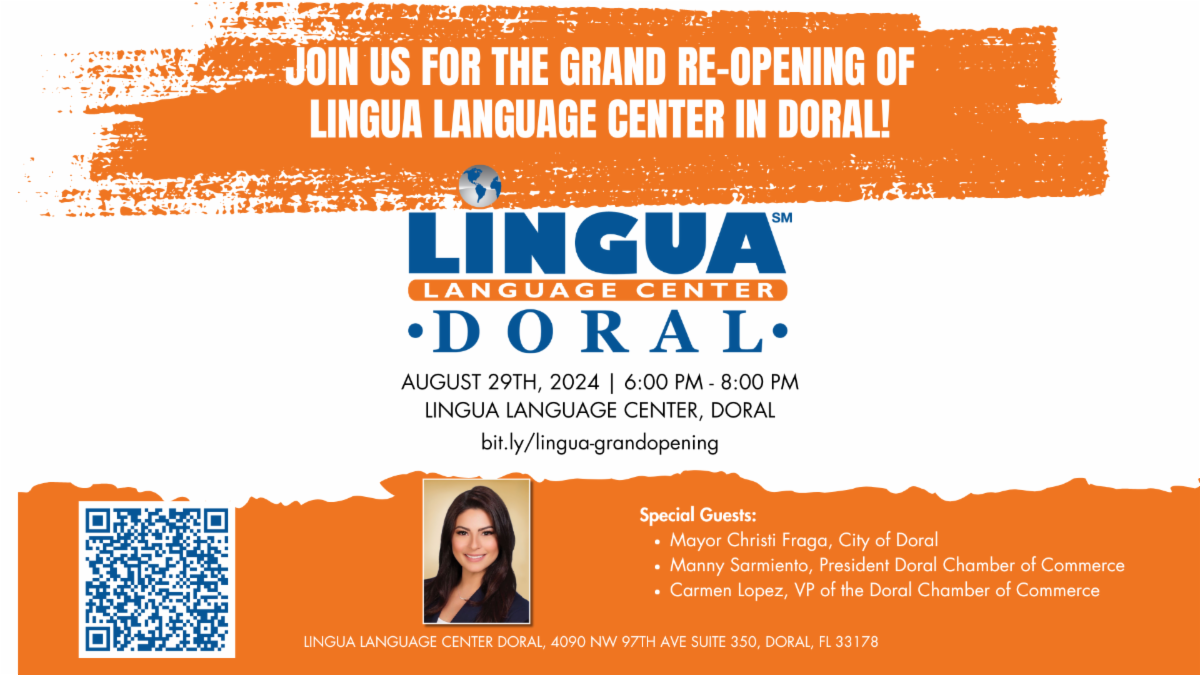 Join Us for the Grand Opening of Lingua Language Center in Doral!