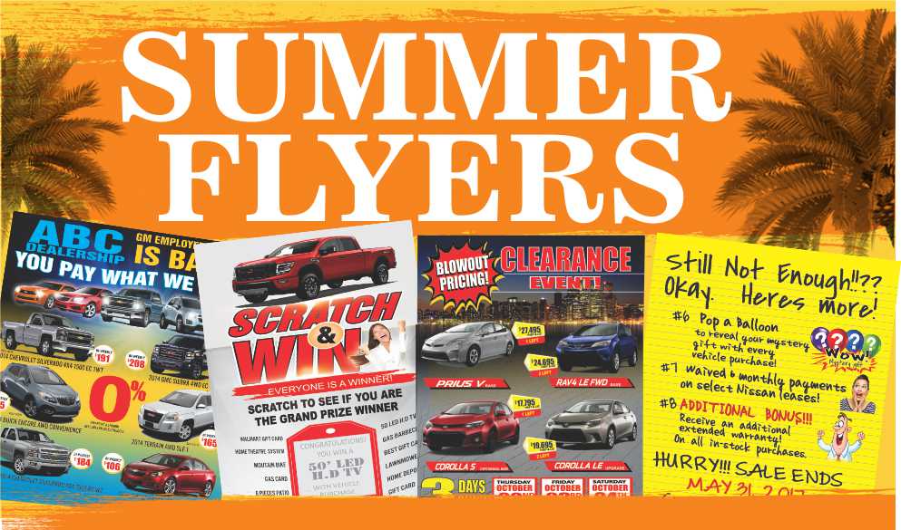 Summer Flyers are HERE!