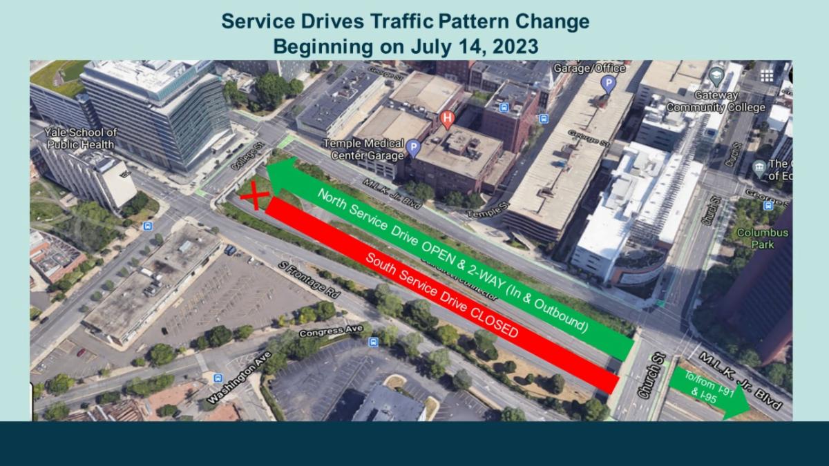 Alert: Traffic Shift on the Service Drives this Friday, July 14