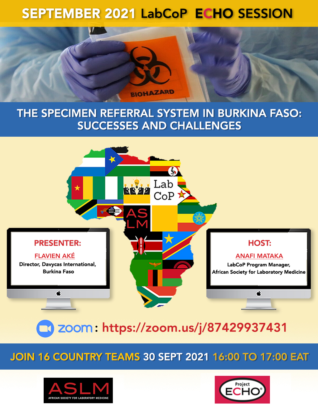 September 2021 LabCoP ECHO Session on 30 Sept