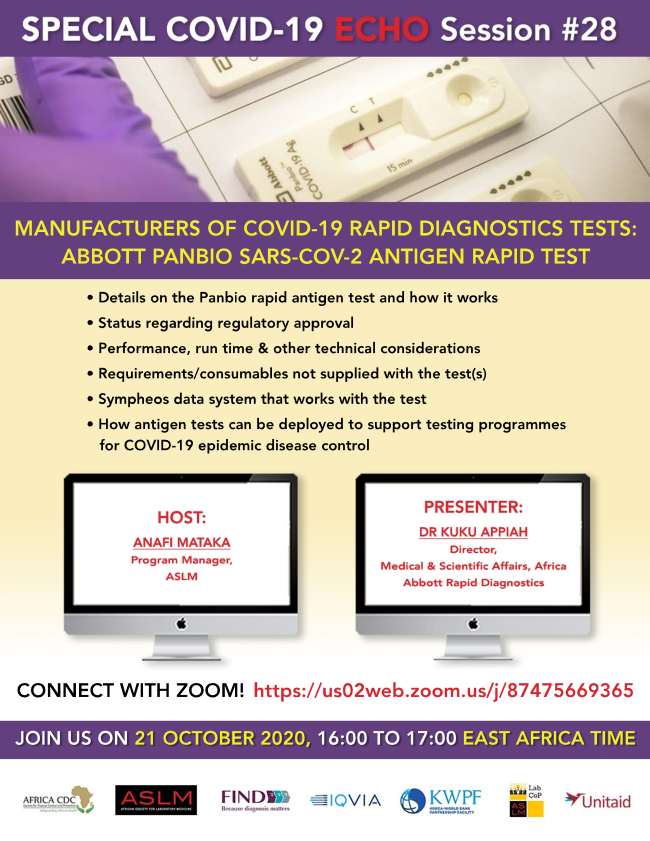 Special COVID-19 ECHO Session #28 on 21 October!