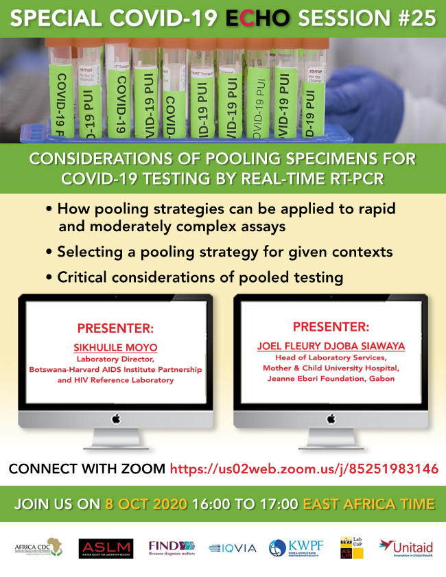 Special COVID-19 ECHO Session #25 on 8 October!