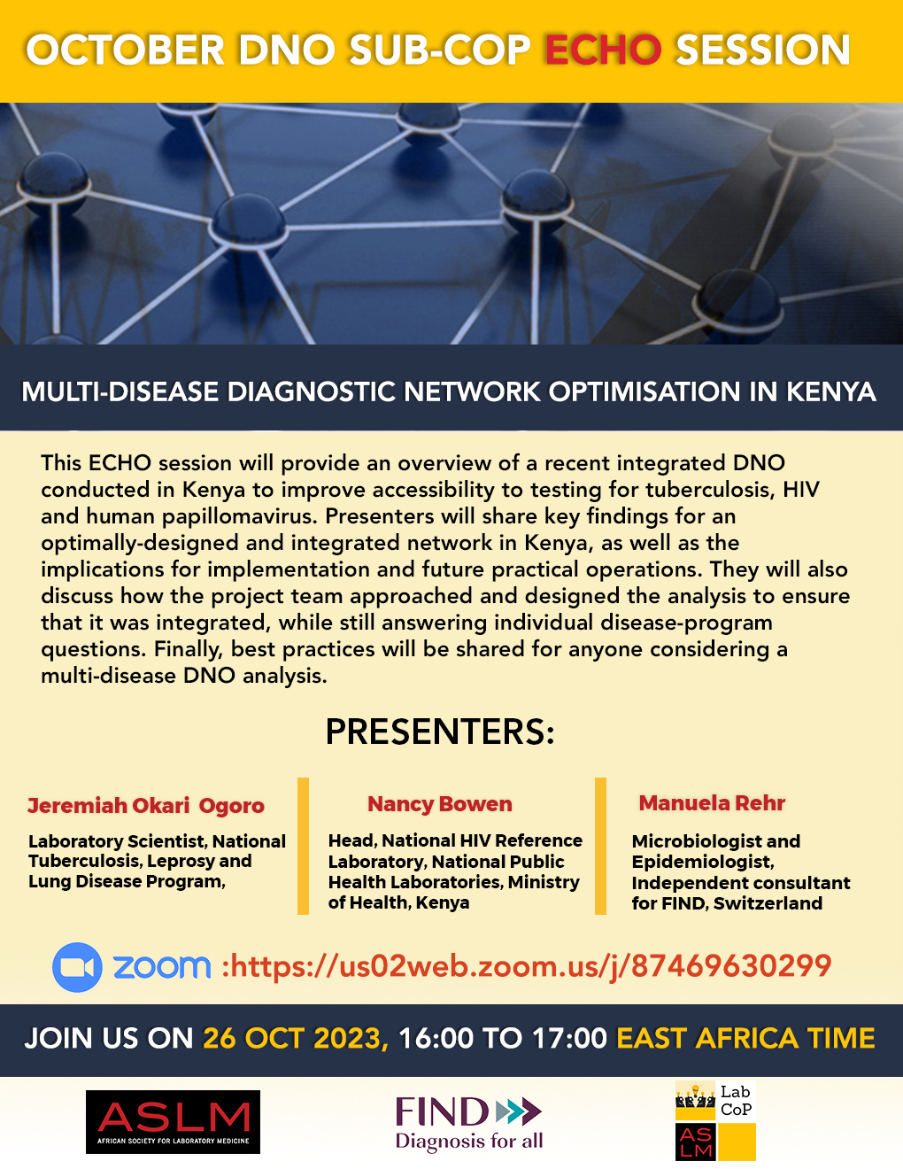 LabCoP DNO Sub-CoP ECHO Session on 26 Oct