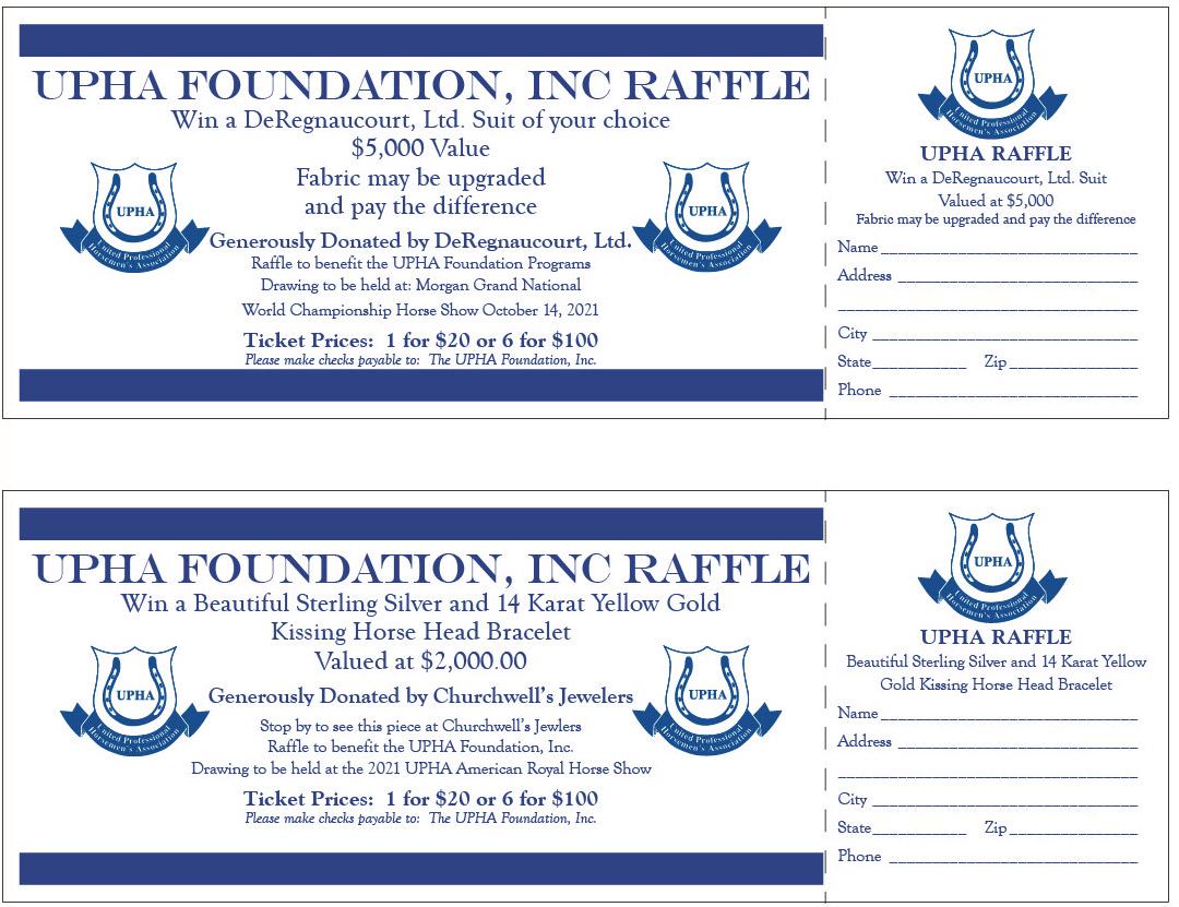Seeking UPHA Foundation Contributions/Purchase Raffle Tickets to Win 2 ...