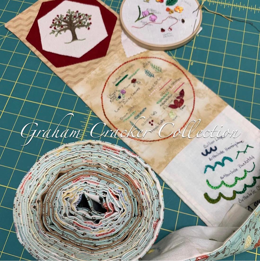Free Pattern - Vintage Inspired Embroidery Sampler Roll