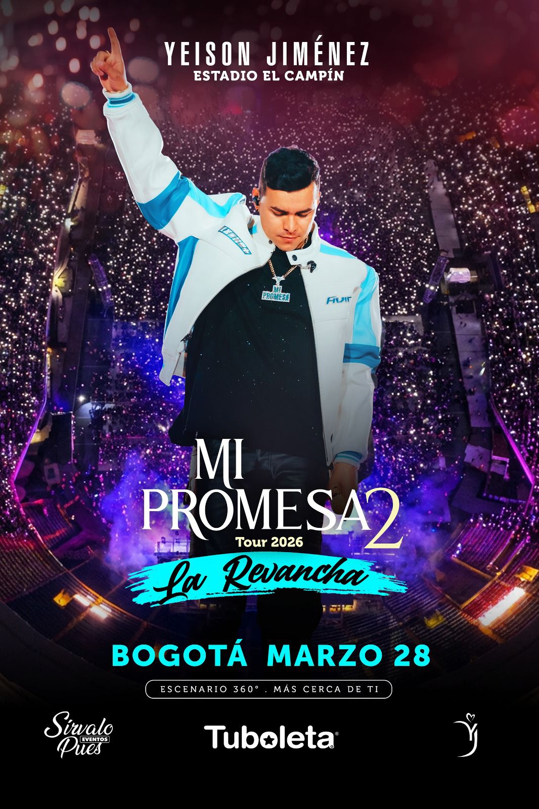 Yeison Jiménez va por su segundo Estadio El Campín para 2026