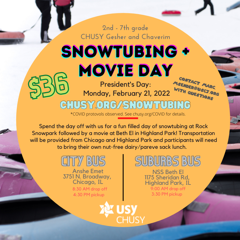 2nd-7th grade Snow Tubing and a Movie