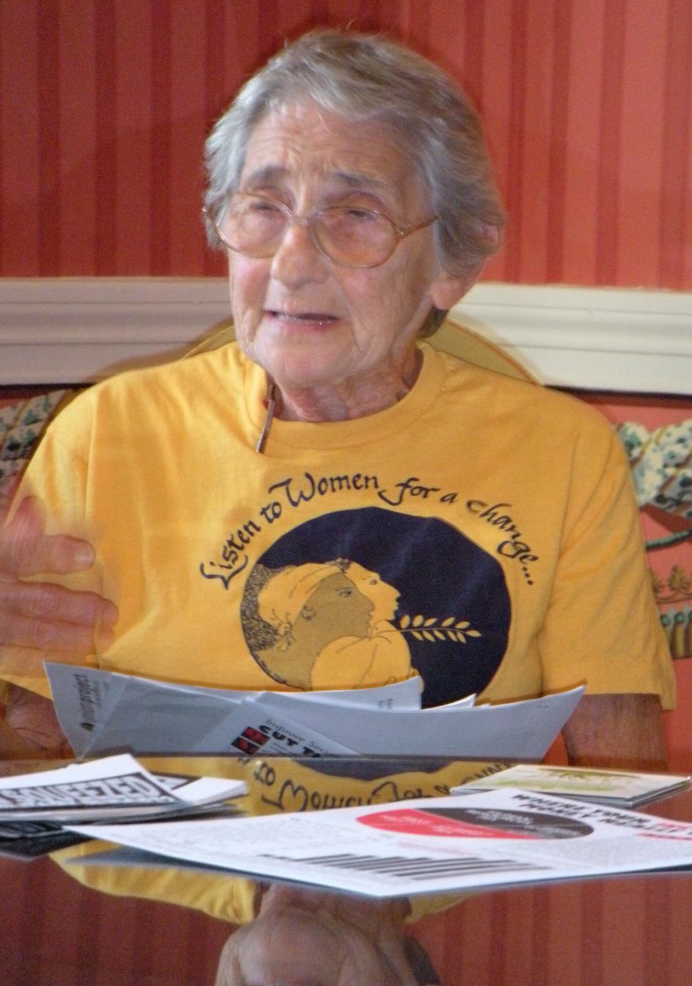 The Raging Grannies are on the mic, Jubilee Study Group on Poor People ...