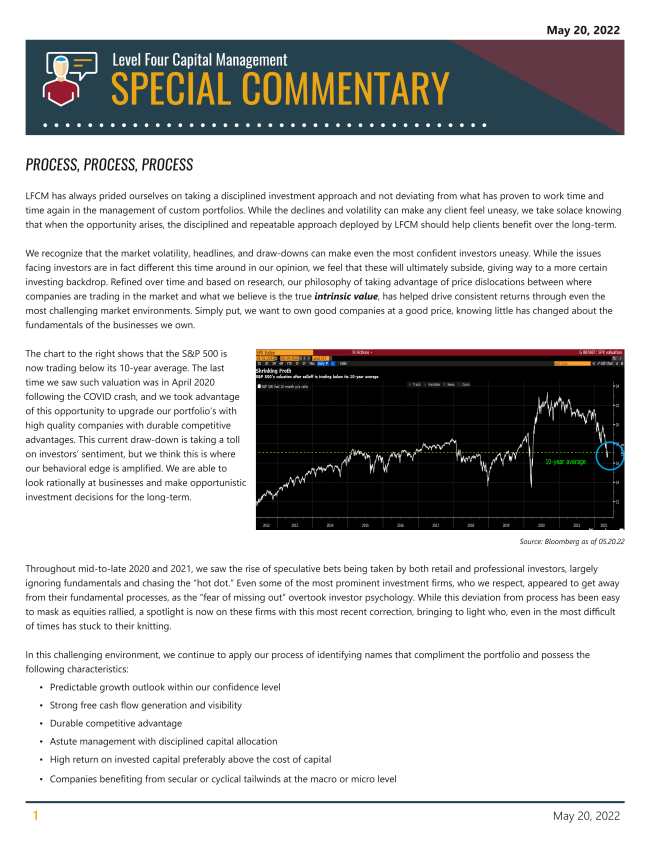 LFCM Special Commentary