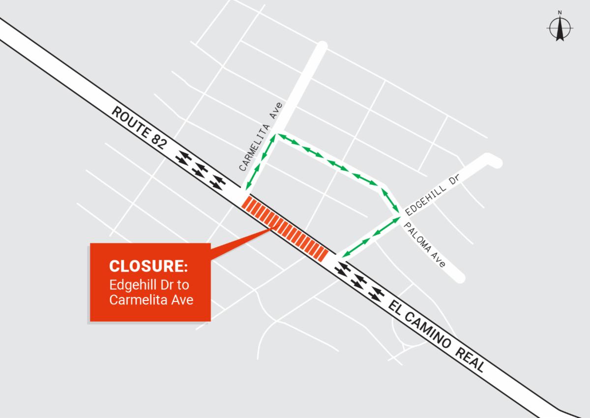 Updated Traffic Advisory: ECR open Tue, Feb 10 between Edgehill ...