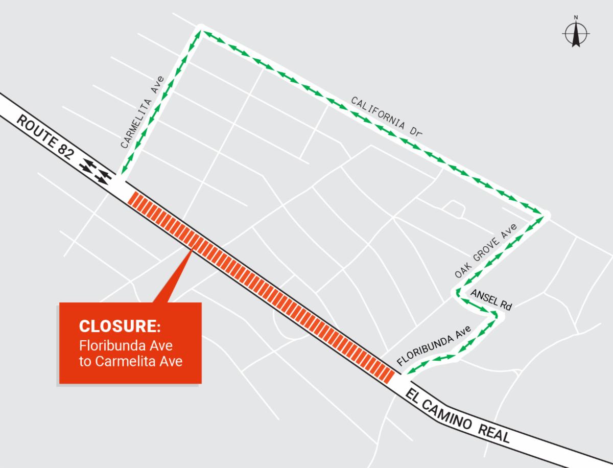 Updated Traffic Advisory: ECR open Tue, Feb 10 between Edgehill ...