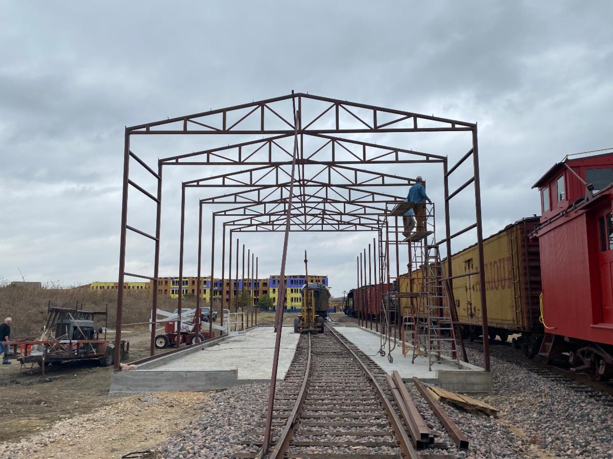 Construction at the Museum of the American Railroad!