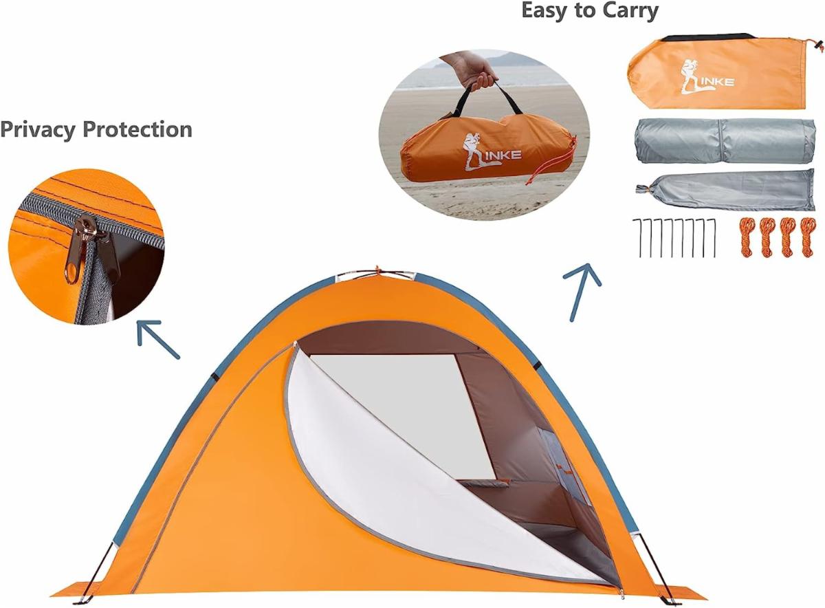 CLOSEOUT - LINKE Beach Tent UPF 50+ Sun Shelter - Available