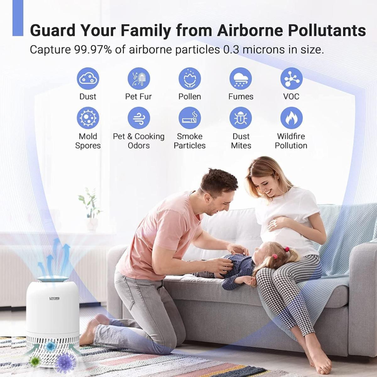 Living Enrichment Air Purifiers fwith True HEPA Filter - Available