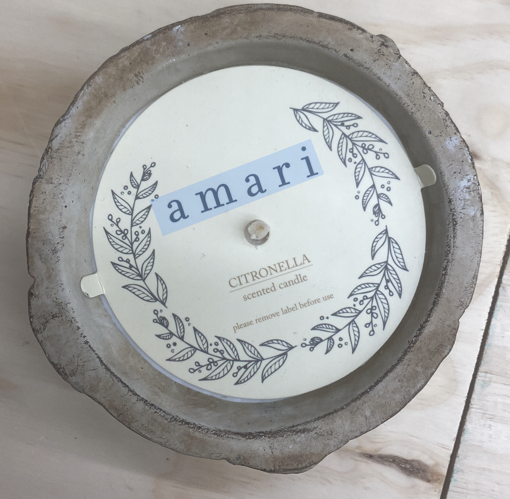 Amari Tree Stump - Root Style Cement Pot Citronella Candles... Great ...