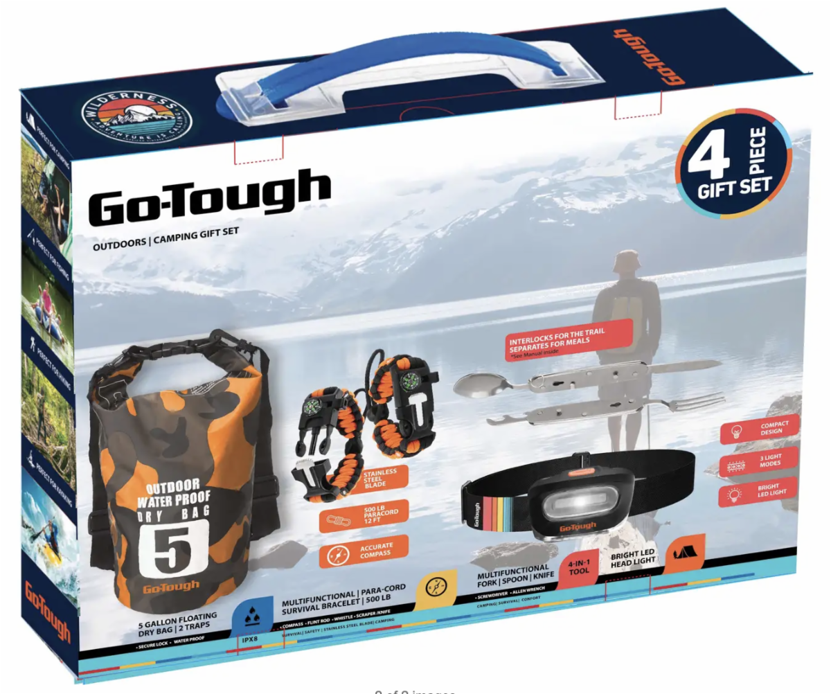 Go-Tough Camping and Hiking Kits Gift Sets - Available NOW
