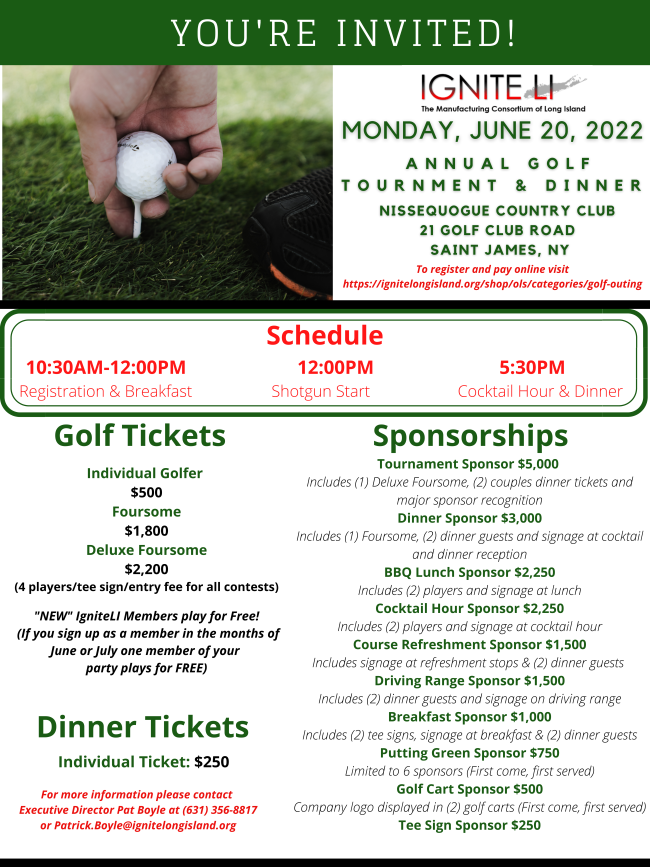 Golf Outing Invitation