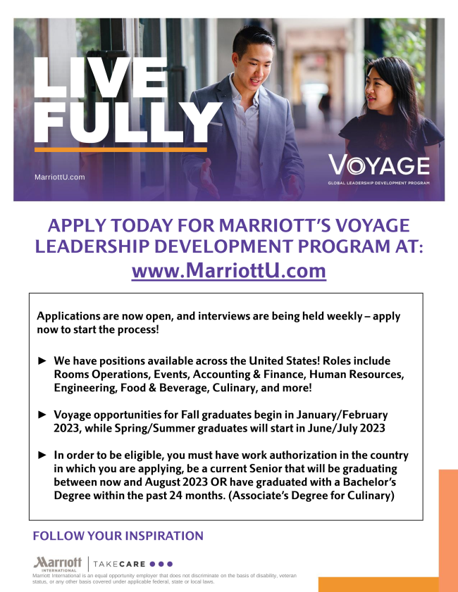 Marriott on Campus! Thursday, October 6th