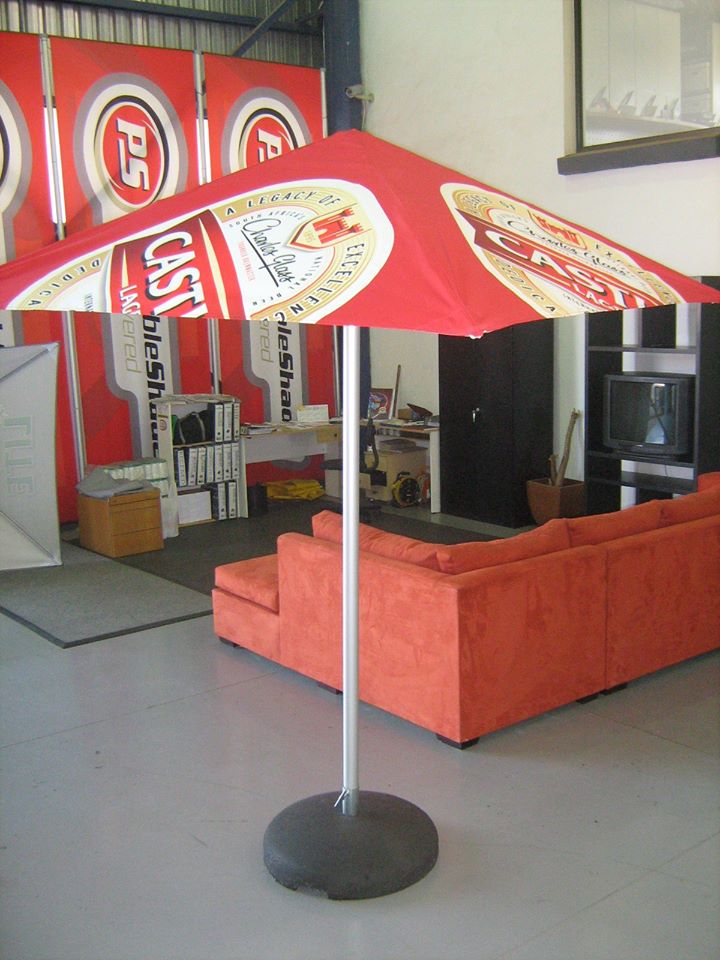 Custom branded outdoor umbrellas for your brewery!
