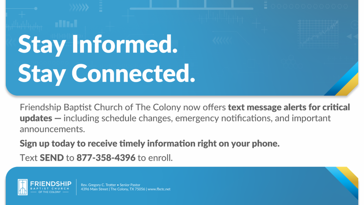 Friendship Connection Newsletter