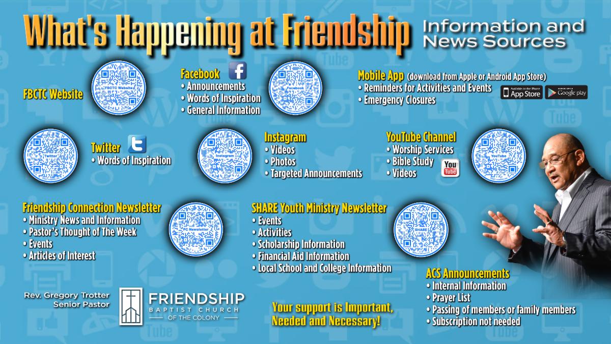 Friendship Connection Your Weekly Newsletter
