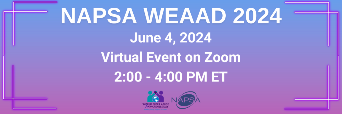 You're Invited to NAPSA's WEAAD Event