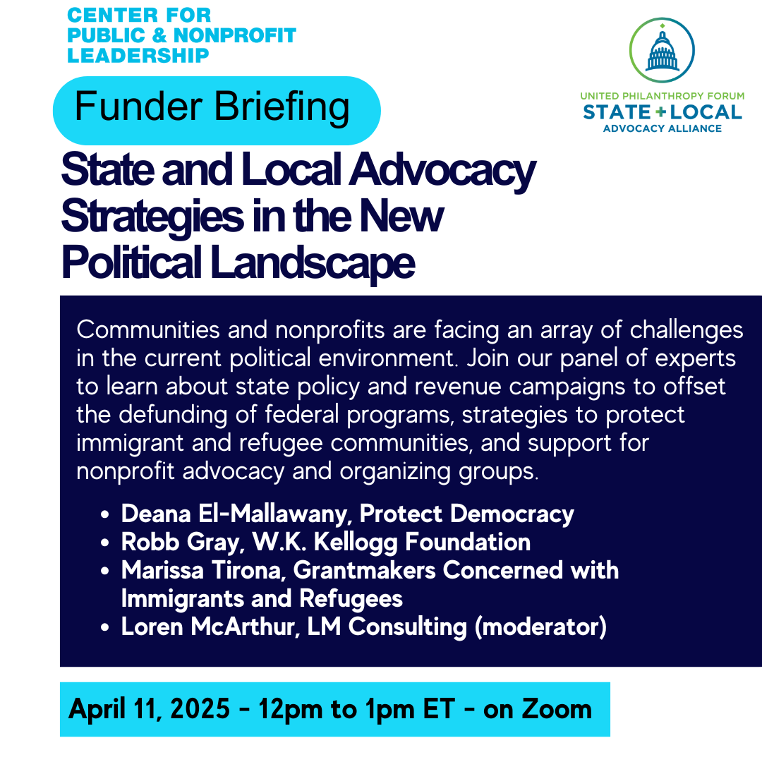 Funder Briefing: State & Local Advocacy in the New Political Landscape