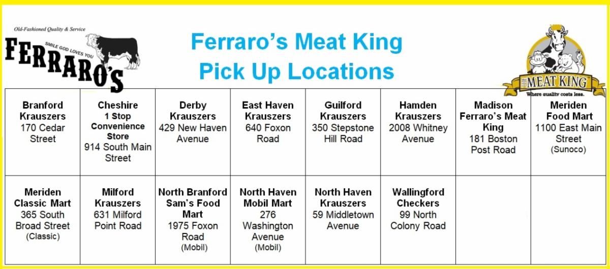 Ferraro's Meat King Customers Check out these One Day Sale Specials!