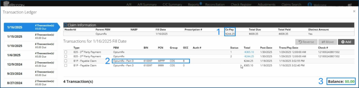 Medicare Prescription Payment Plan (M3P) – Claims Processing