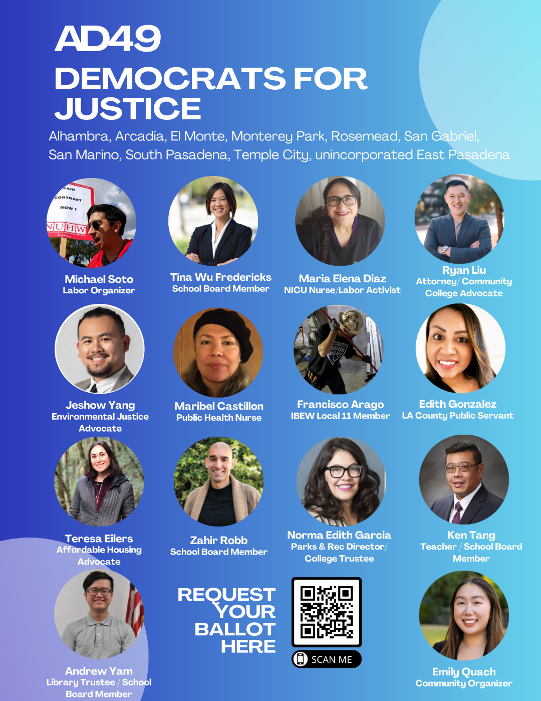 California ADEM Delegate Candidates: Update Announcements of Candidates #9