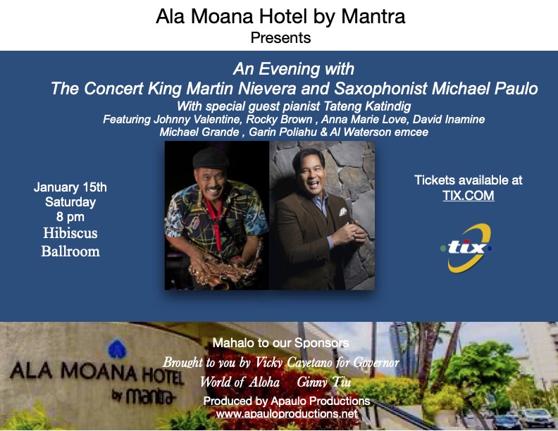 Michael Paulo brings back concerts to Honolulu ! First show Jan 15th 2022!