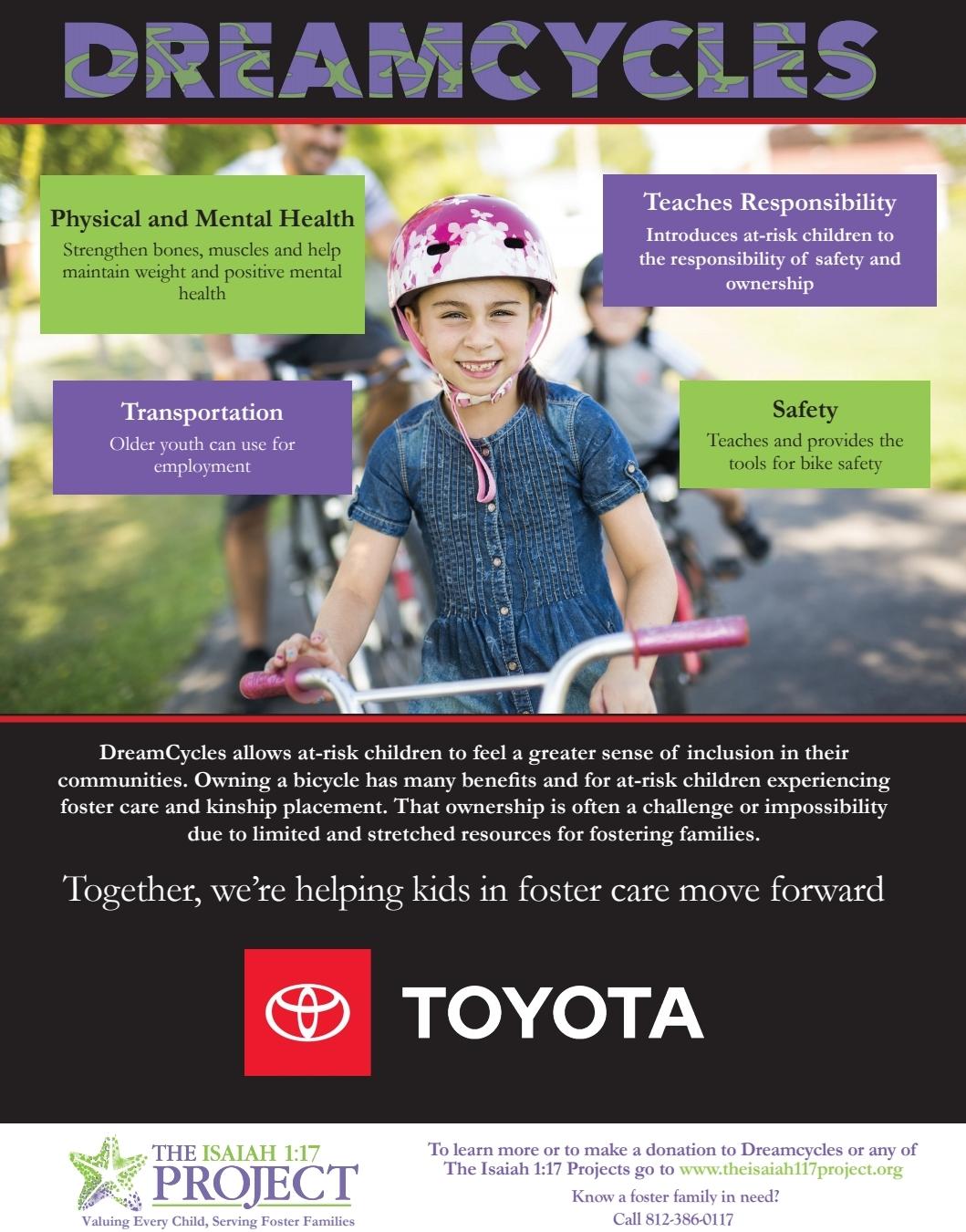 Dream Cycles-Toyota is Helping Children in Foster Care Move Forward!