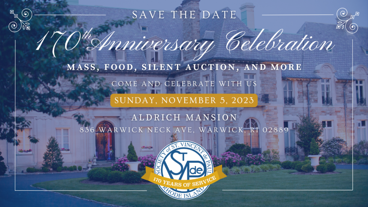 170th Anniversary Celebration – Tickets on sale now! | SVDP Rhode Island