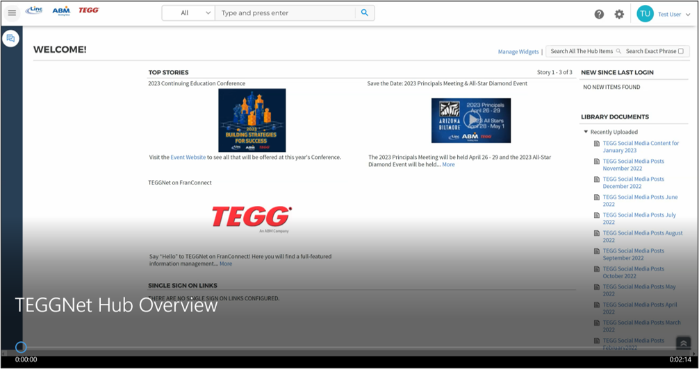 Log into the New TEGGNet Hub