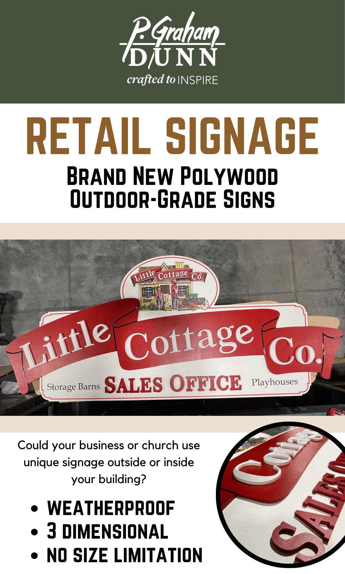 NEW: Polywood Outdoor-Grade Signs!