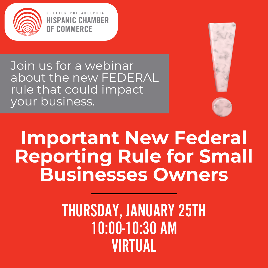 , Important Info Session About the New Federal Reporting Rule