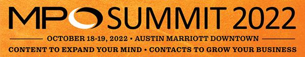 Join us at the MPO Summit in October - complimentary pass inside