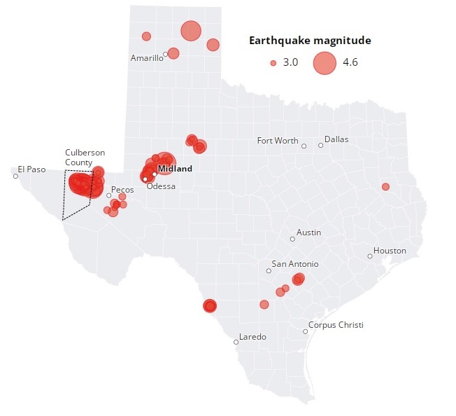 From The Texas Tribune: Earthquakes in Texas doubled in 2021 ...