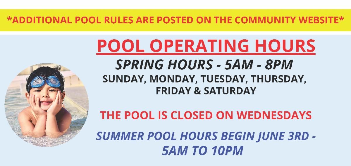 POOL RULES REMINDER! Pool Monitor, Pool check-in/out process & Pool ...