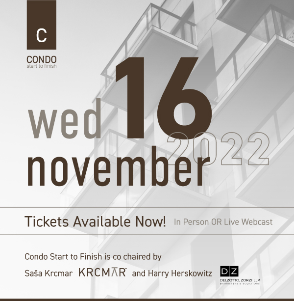 Condo Start to Finish 2022 Early Registration Discounts Available NOW