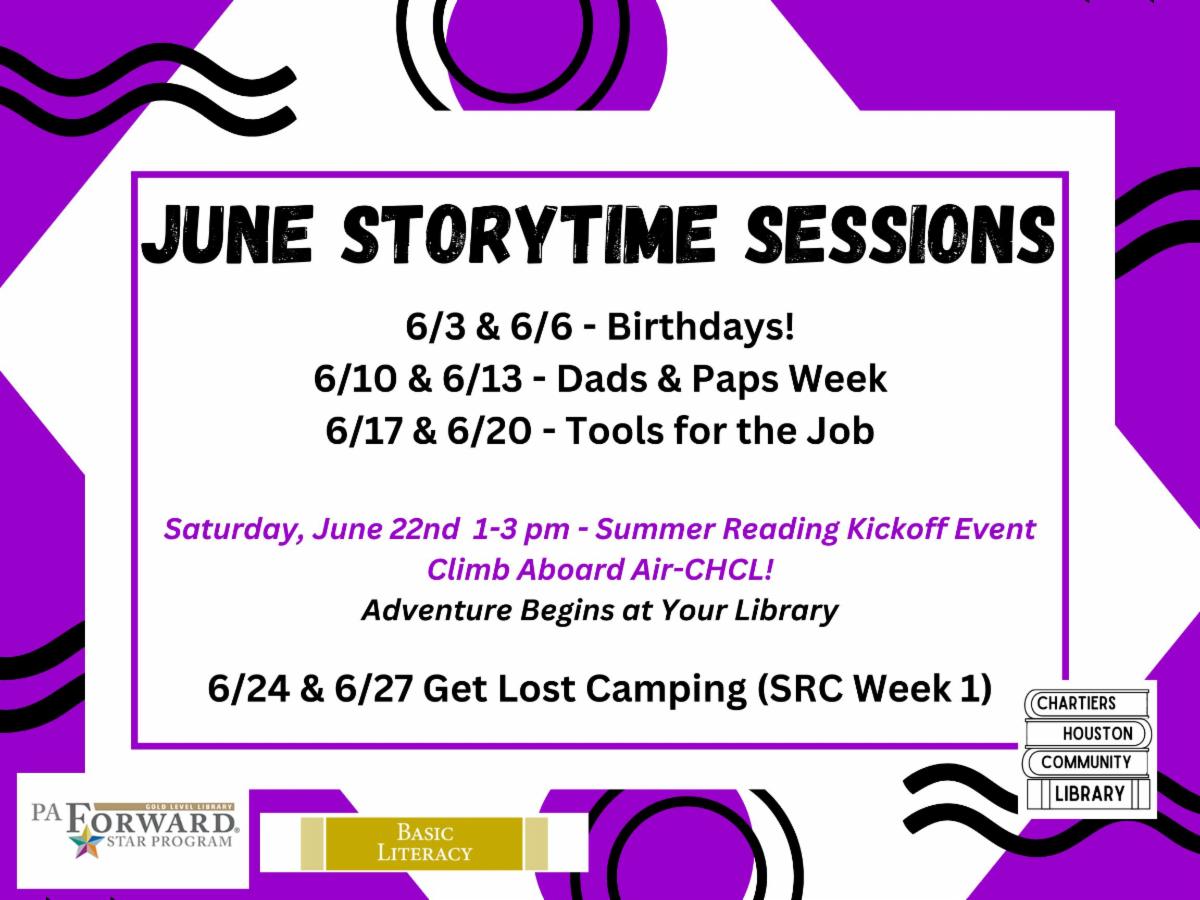 Summer Reading Kick-Off, Library Fundraiser, Holiday Closure, Regular ...