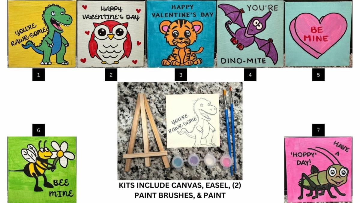 Valentine's Day Mini Paint Kits for Kids!