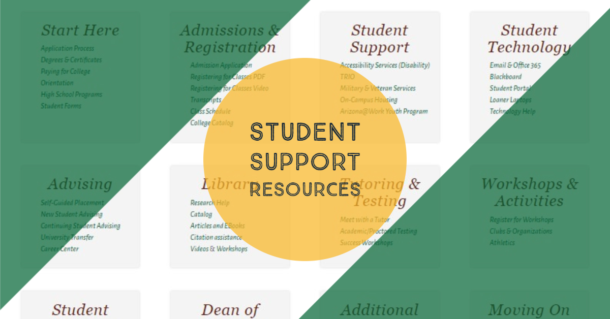 Your Student Support Resources