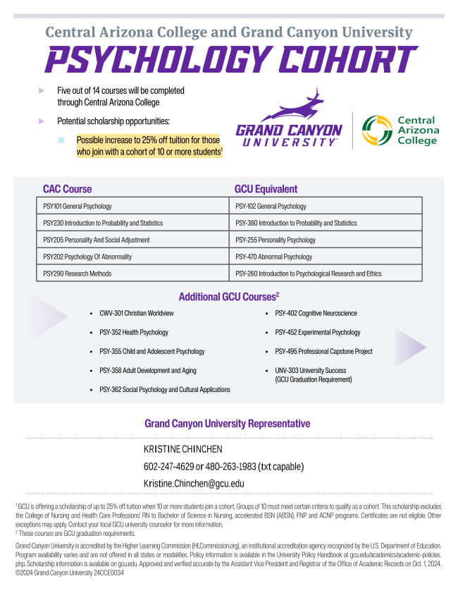 Interested In A Degree In Justice Studies or Psychology? GCU & CAC Have ...