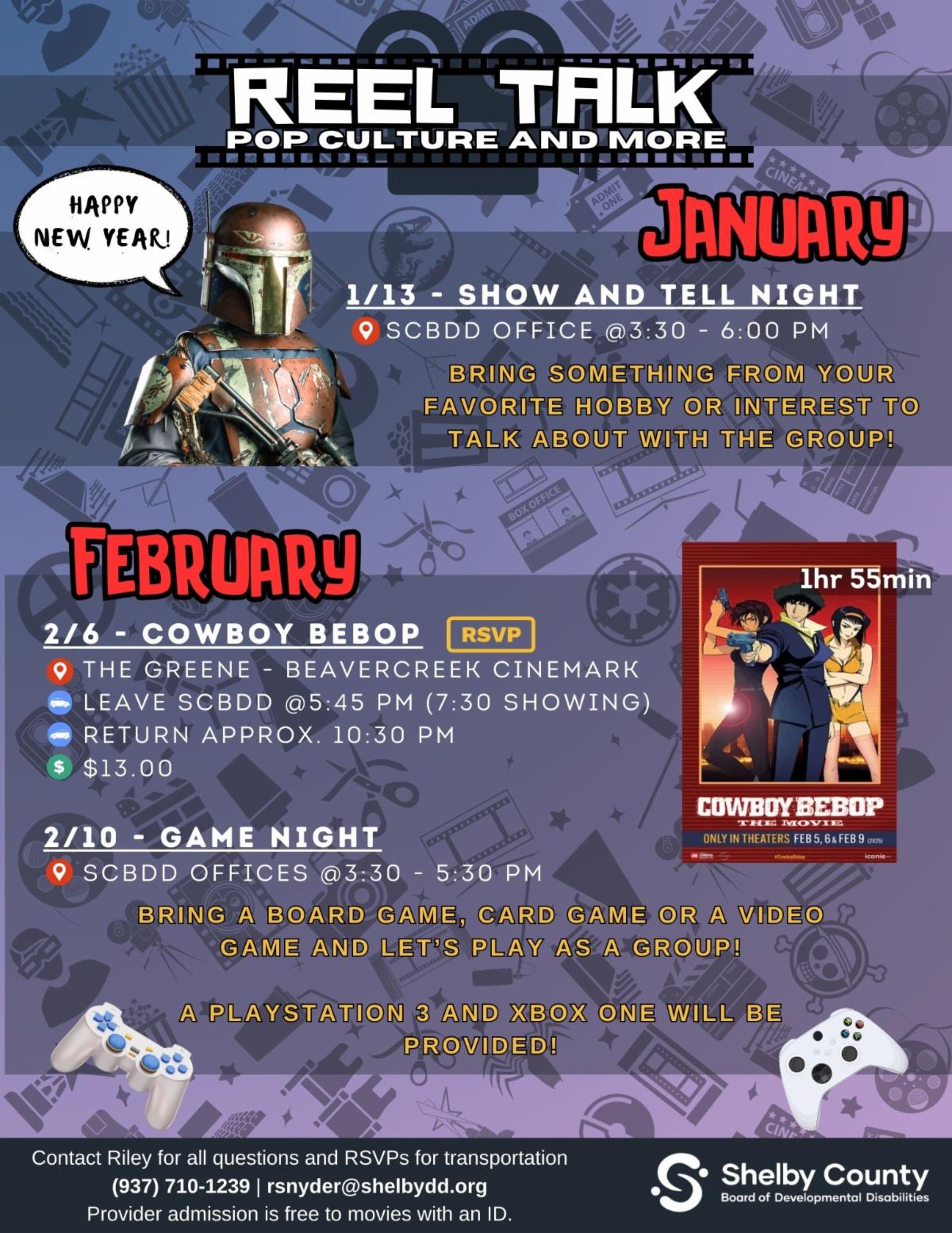 January Events & Information